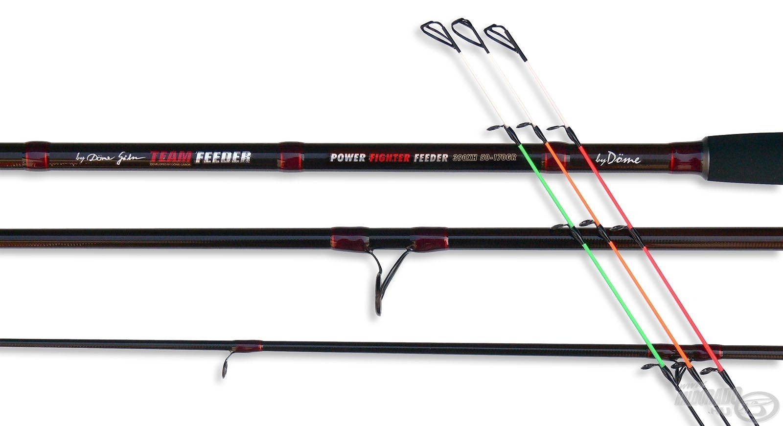 By Döme TEAM FEEDER Power Fighter Feeder 390XH horgászbot + Dobókesztyű ...