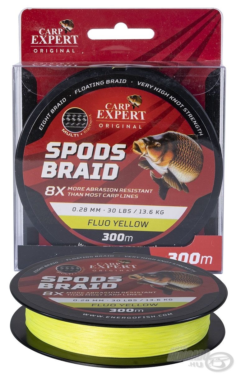 Carp Expert Spods Braid 300 m - 0,28 mm - Haldorádó horgász áruház