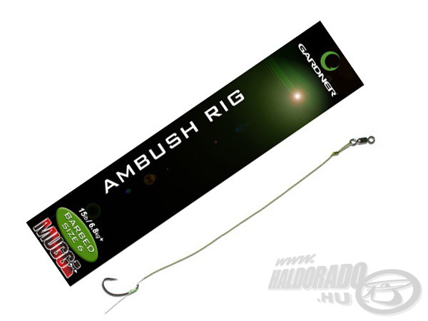 GARDNER Ambush Rig Barbed - 6 - Haldorádó horgász áruház