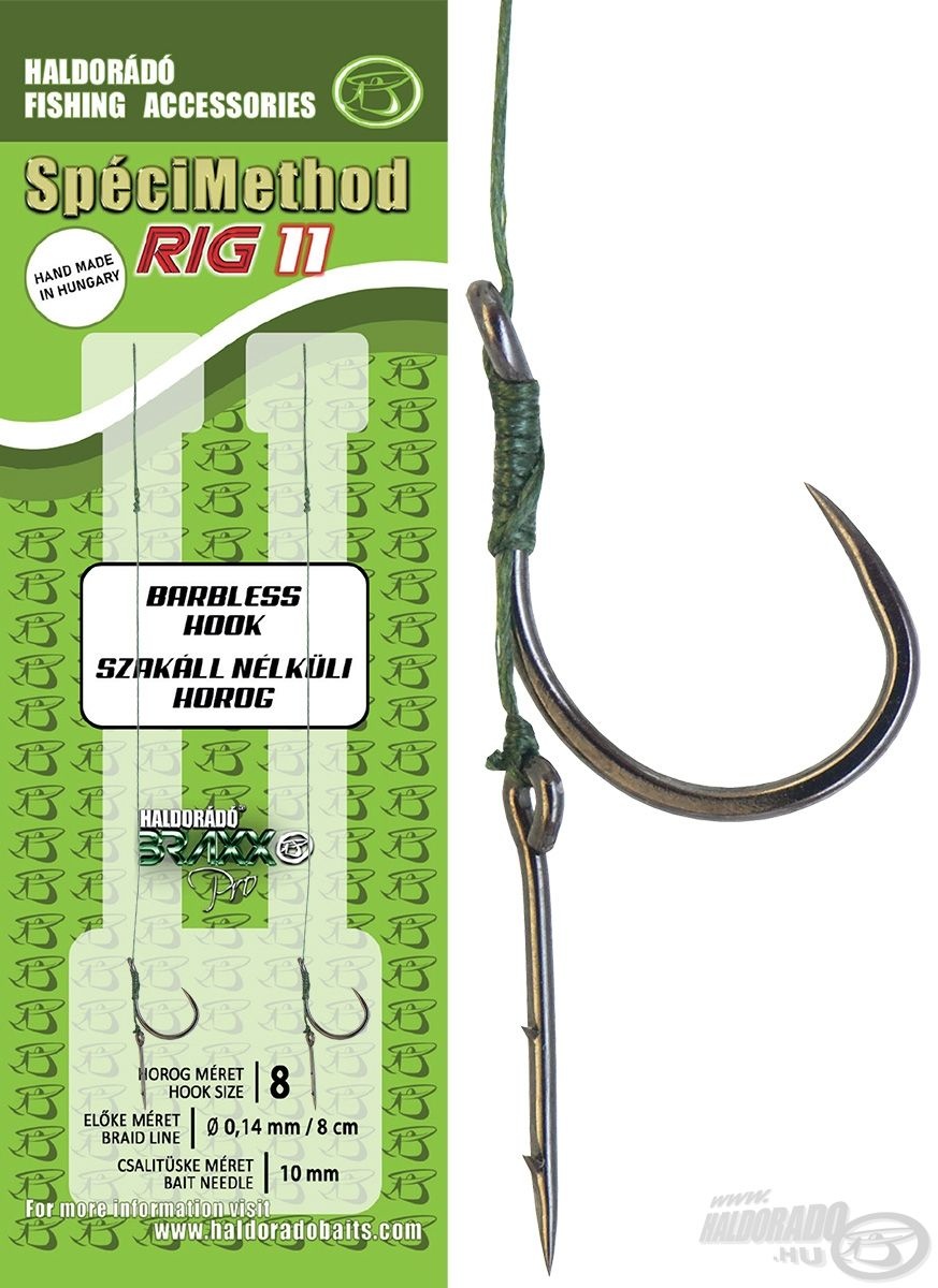 HALDORÁDÓ SpéciMethod Rig11 Braid 10 mm / 8 barbless - Haldorádó ...