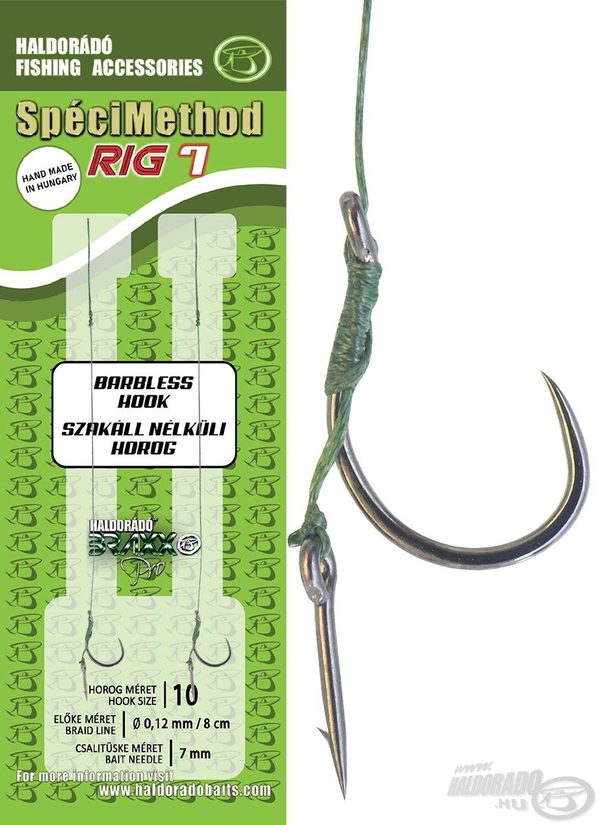 HALDORÁDÓ SpéciMethod Rig7 Braid 7 mm / 10 barbless | Haldorádó Webáruház