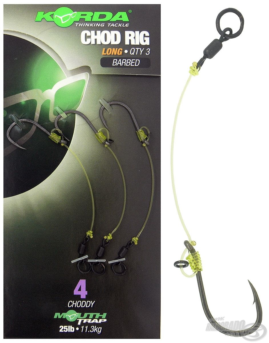 KORDA Chod Rig Long Barbed - 6 - Haldorádó horgász áruház