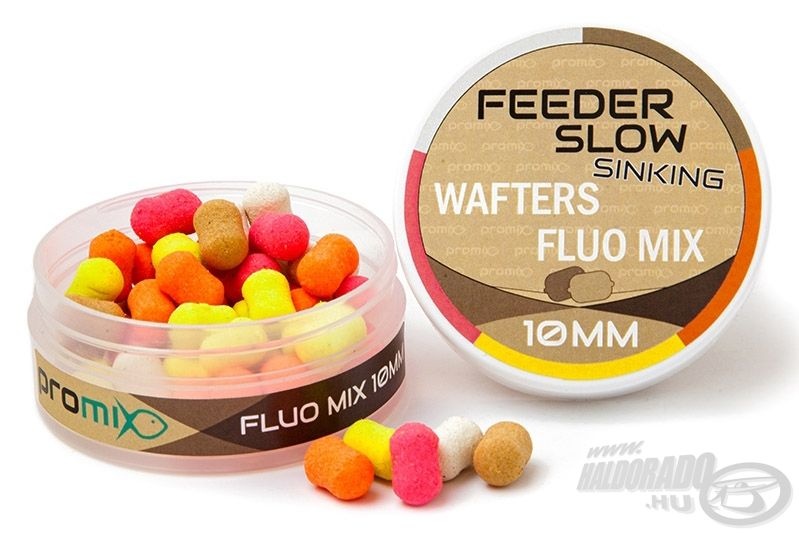 Promix Feeder Slow Sinking Wafters Fluo Mix 10 mm | Haldorádó Webáruház
